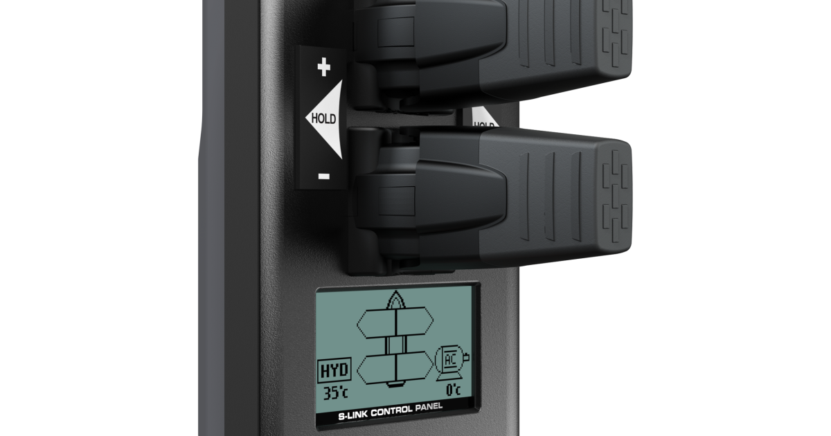 Control panel for thruster, S-Link™, dual joystick, hold function, LCD - Sleipner UK
