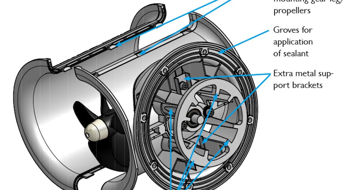 Tunnel kit for stern thruster SE130/170/210 + SH240, Ø250mm - Sleipner UK
