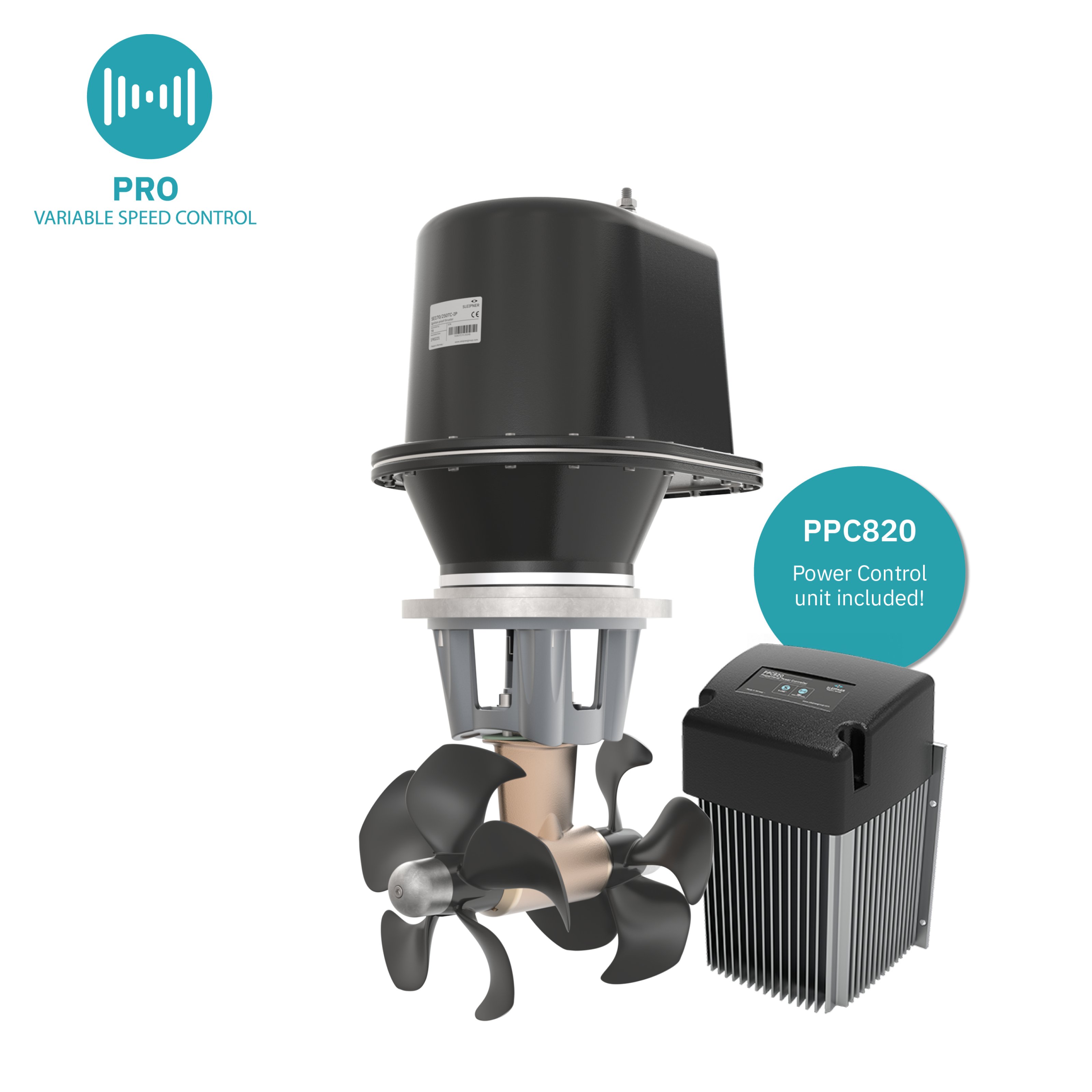 SEP170 PRO™ IP tunnel bow/stern thruster 24V - Sleipner UK