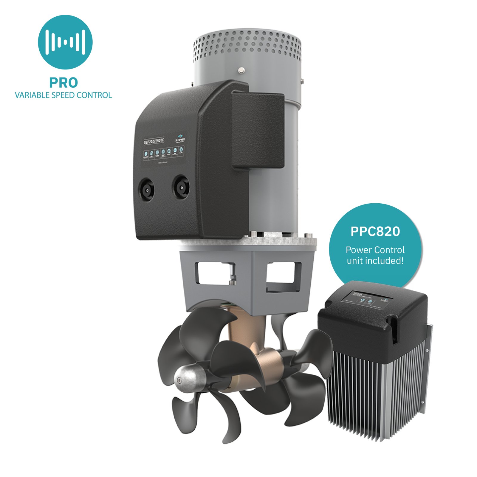 SEP210 PRO™ tunnel bow/stern thruster 24V - Sleipner UK