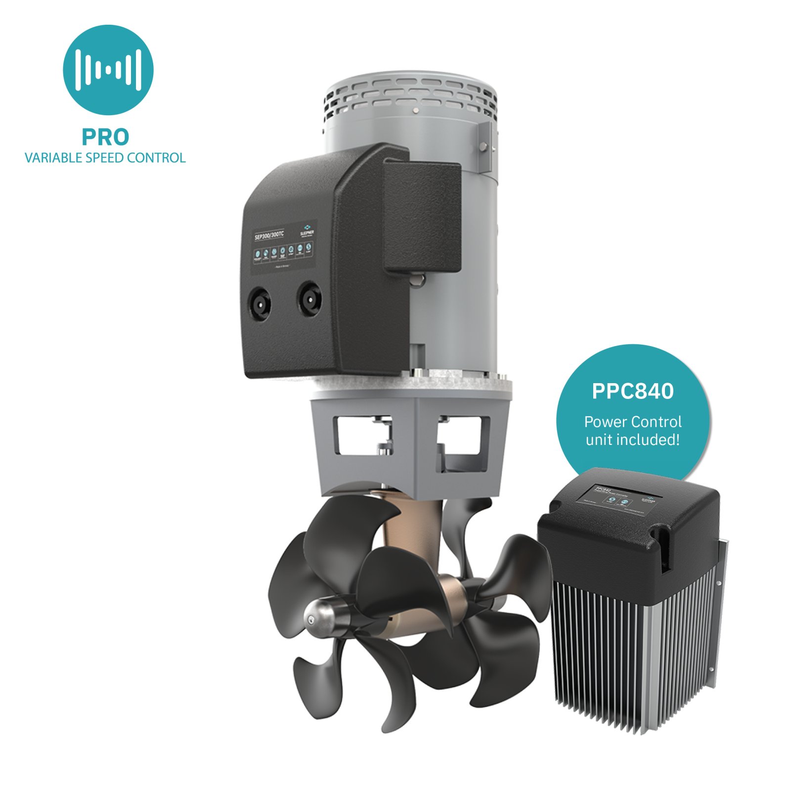 SEP300 PRO™ tunnel bow/stern thruster 48V - Sleipner UK