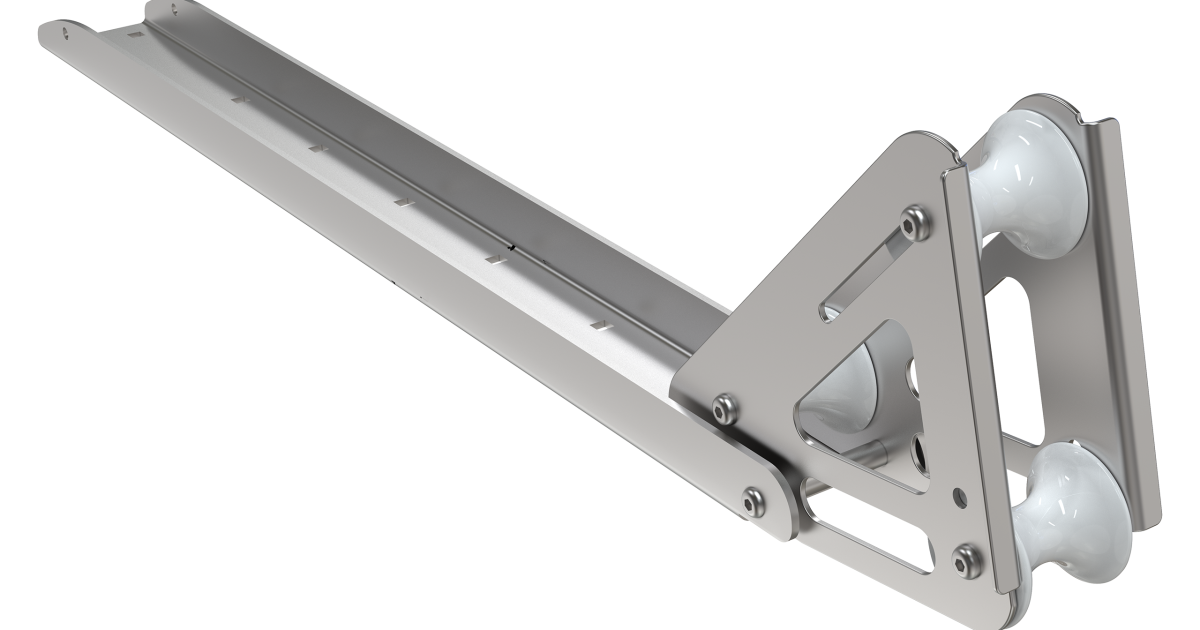 Anchor roller - pivoting, 800mm - Sleipner UK