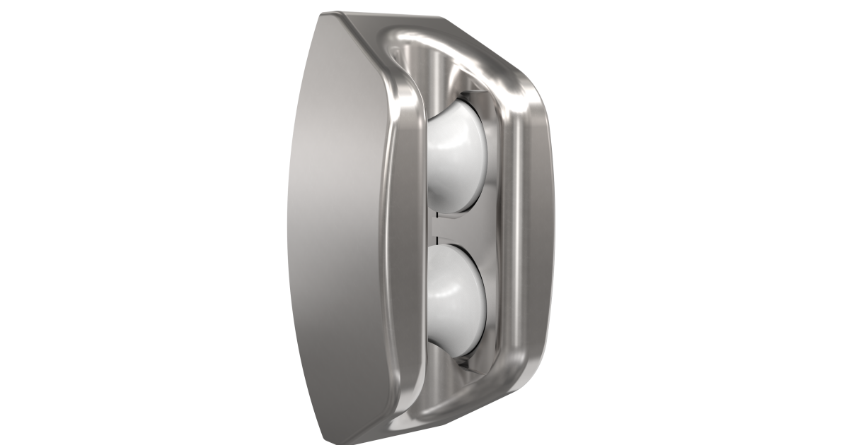 Thru-hull anchor line guide, two pulleys - Sleipner UK